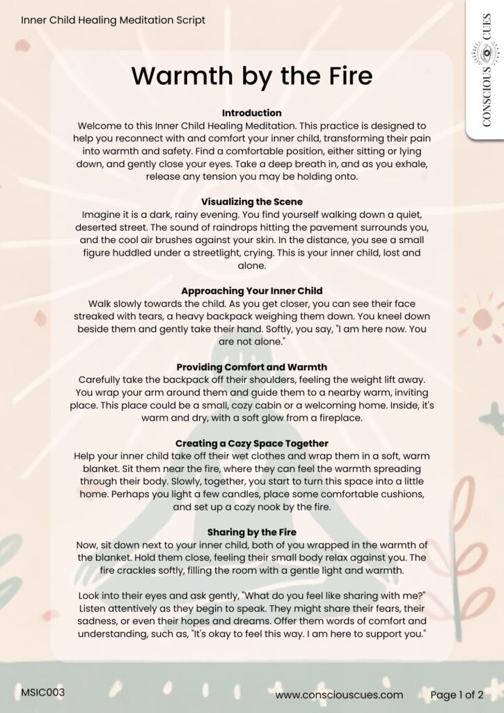 Free Download - Inner Child Meditation Script PDF + Audio
